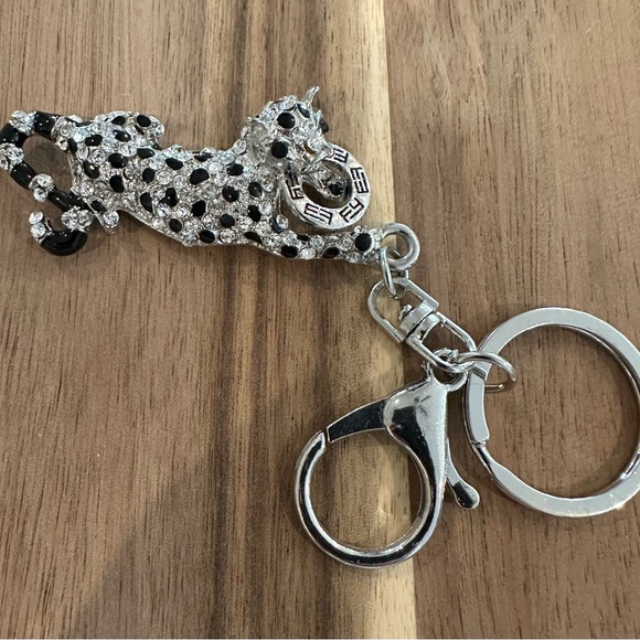 Effy | Accessories | Effy Silver Panther Crystal Key Ring With Lobster ...
